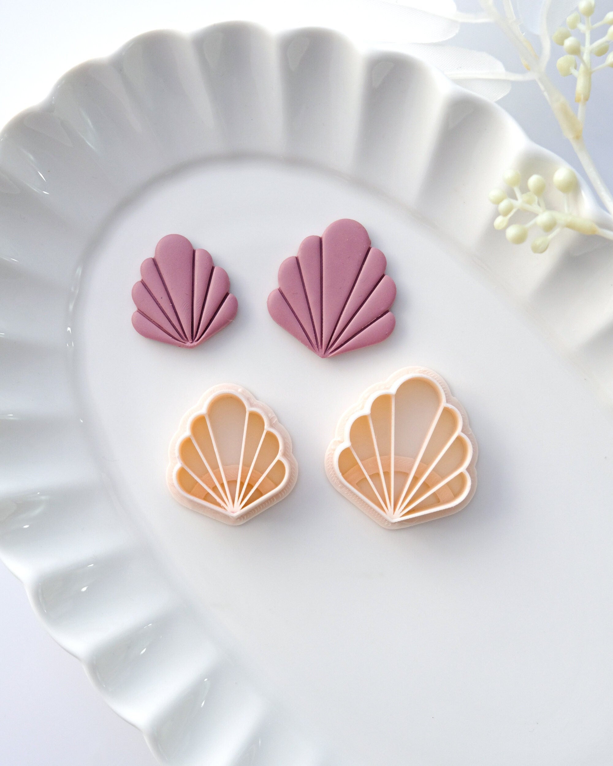 Scallop Polymer Clay Cutters – RoseauxClayCo